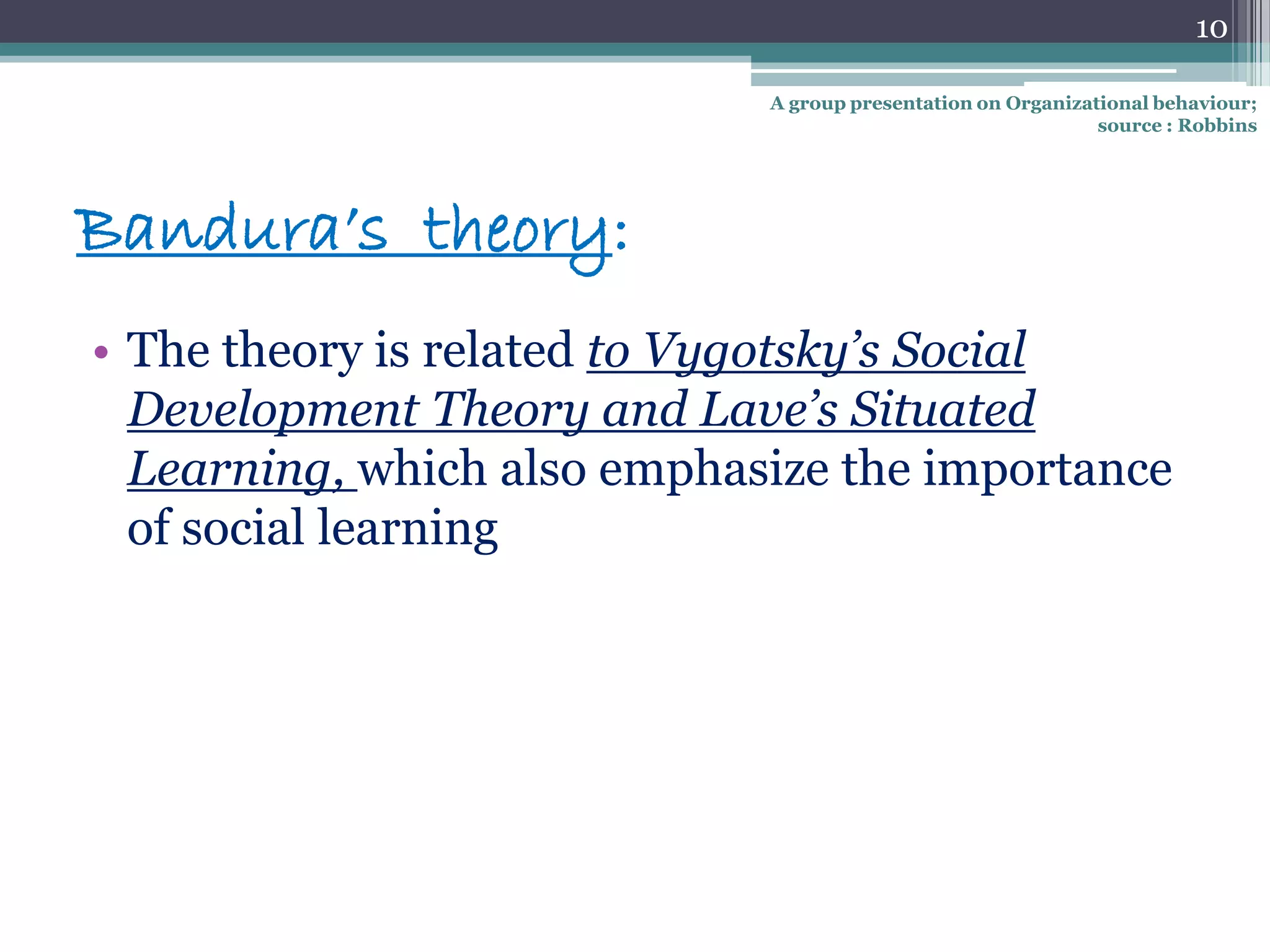 Social learning theory | PPTX