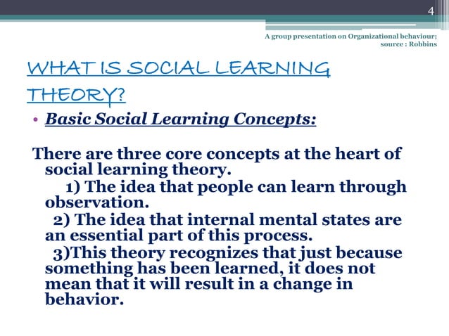 Social learning theory | PPTX