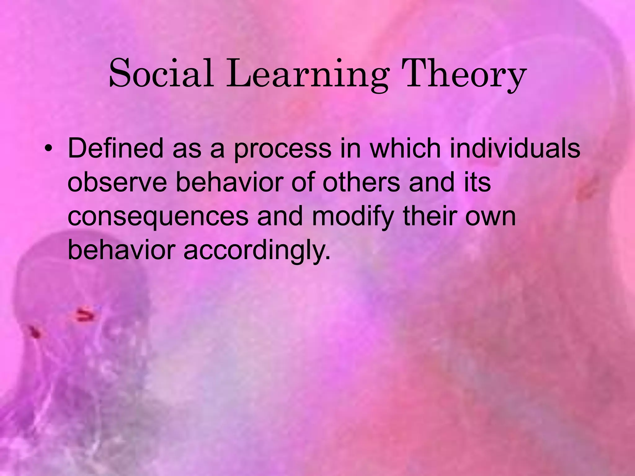 Social learning theory | PPTX