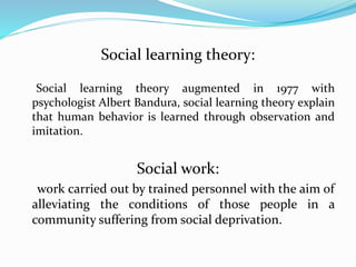 Social learning theory | PPTX