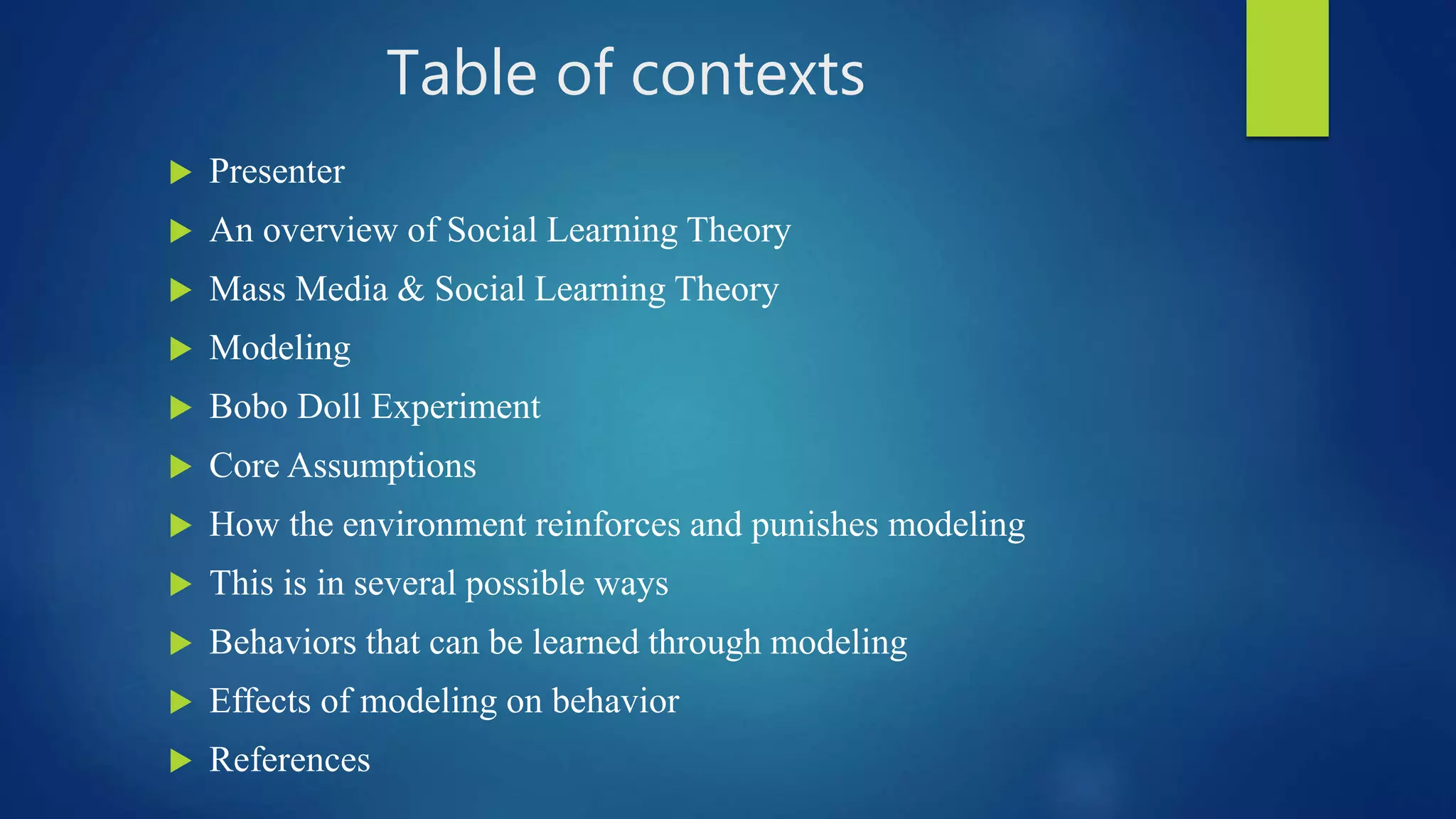 Social learning theory | PPT