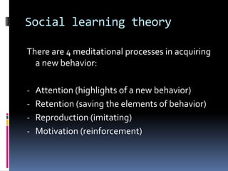 Social learning theory | PPTX