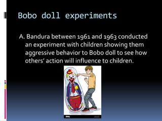 Social Learning Theory Bobo Doll Experiment