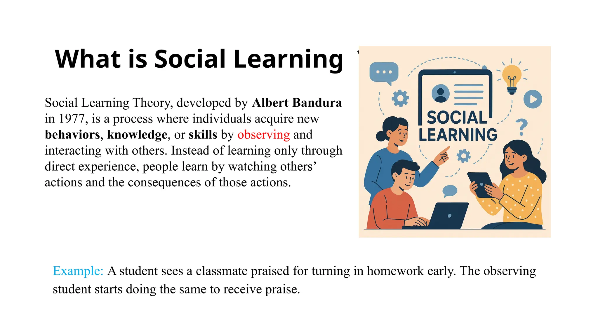 Albert Bandura's Social Learning Theory (bobo doll) | PPTX
