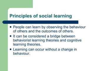 Social Learning Theory And Goal Theory | PPT