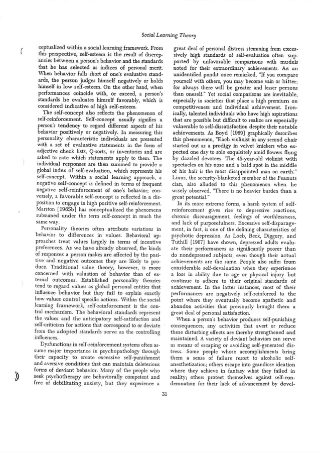 Social learning theory by albert bandura | PDF