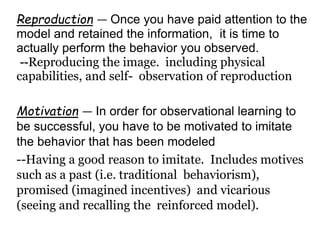 Social learning theory final | PPT