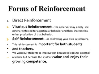 Vicarious Reinforcement
