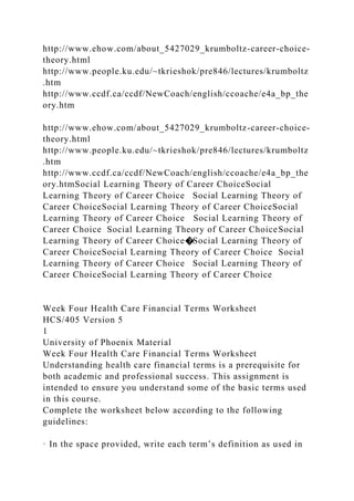 Social Learning Theory of Career ChoiceSocial Learni.docx | College ...