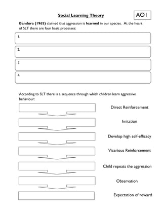 Social learning theory recap sheet | PDF