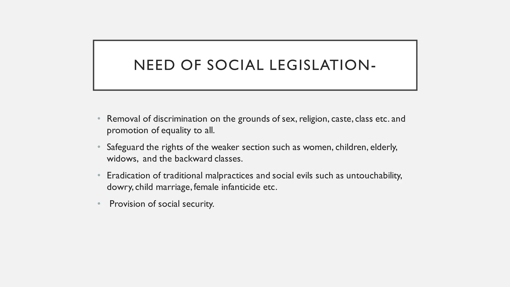 Social Legislation. Preventive Sociology Medicine | PPT