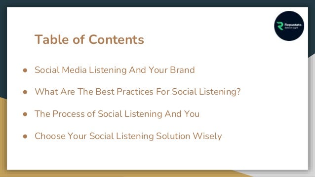 Social listening best practices | PPTX