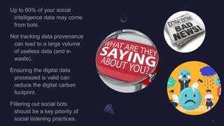 Social listening, bots and Digital Decarbonisation | PPT