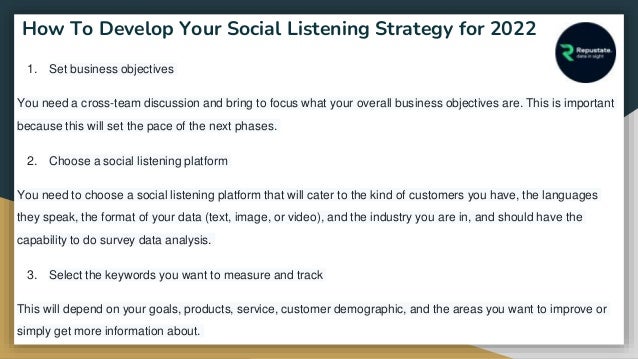 Social listening strategy | PPTX