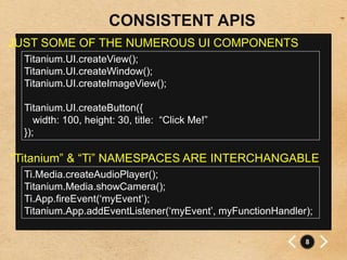 Appcelerator Titanium - An Introduction to the Titanium Ecosystem | PPTX | Cloud Computing ...