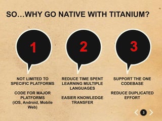 Appcelerator Titanium - An Introduction to the Titanium Ecosystem | PPTX