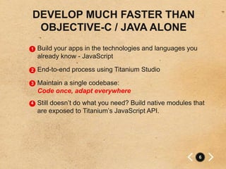 Appcelerator Titanium - An Introduction to the Titanium Ecosystem | PPTX