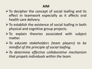 Social loafing | PPTX