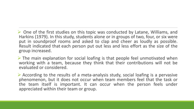 Social Loafing | PPTX