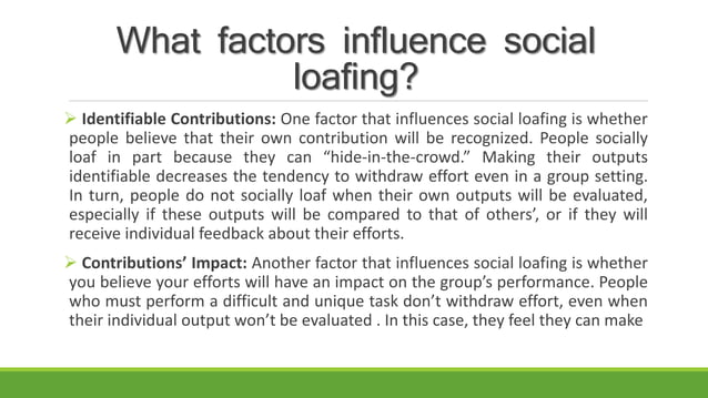 Social Loafing | PPTX