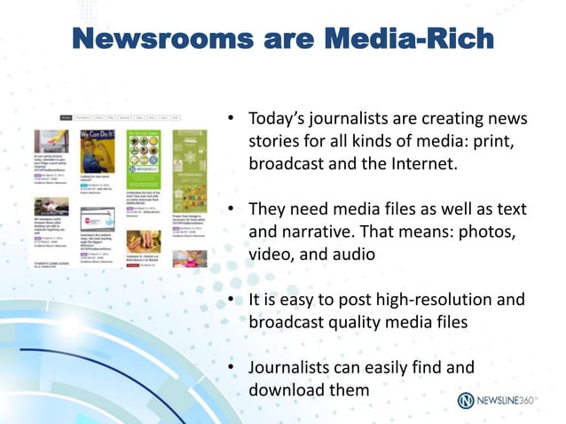 Socially Integrated Dynamic Newsrooms. The NEW newsroom. | PPT | Free ...