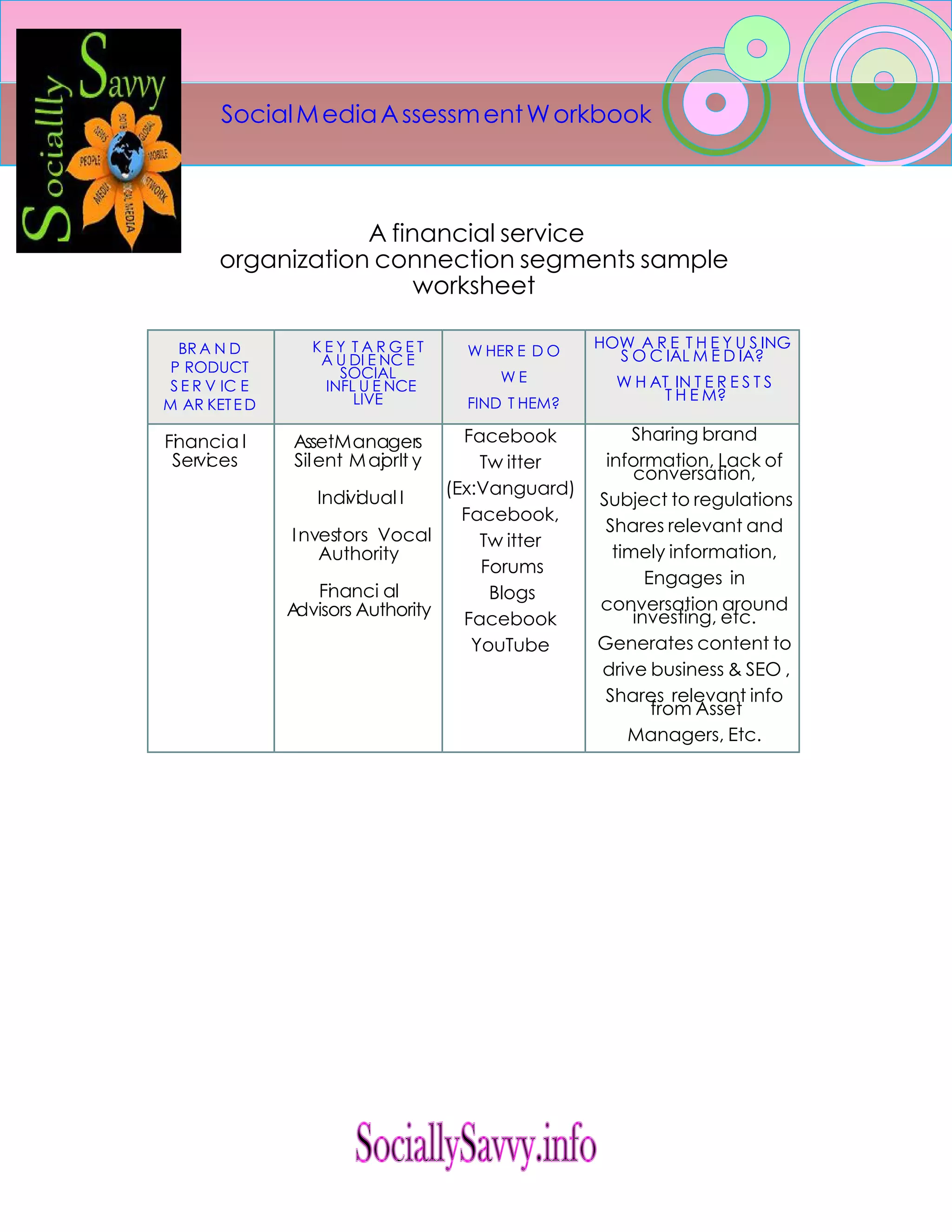 Socially savvy marketing social workbook | PDF