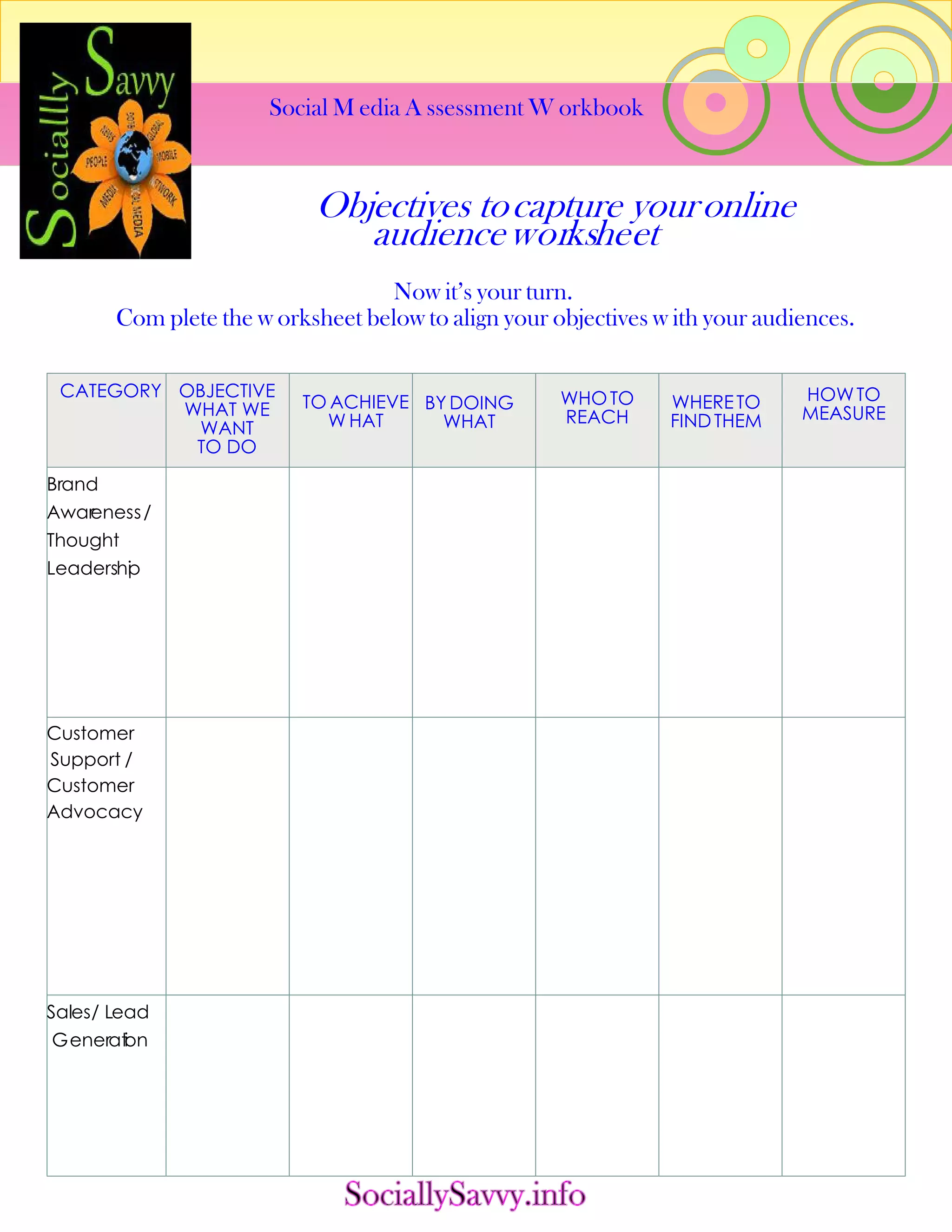 Socially savvy marketing social workbook | PDF