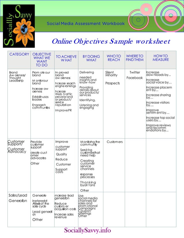 Socially savvy marketing social workbook | PDF