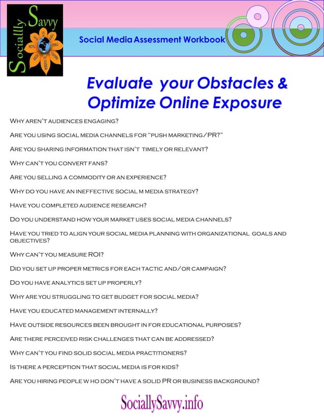 Socially savvy marketing social workbook | PDF