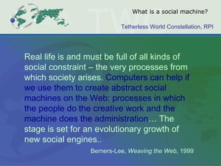 Social Machines Oxford Hendler | PPT