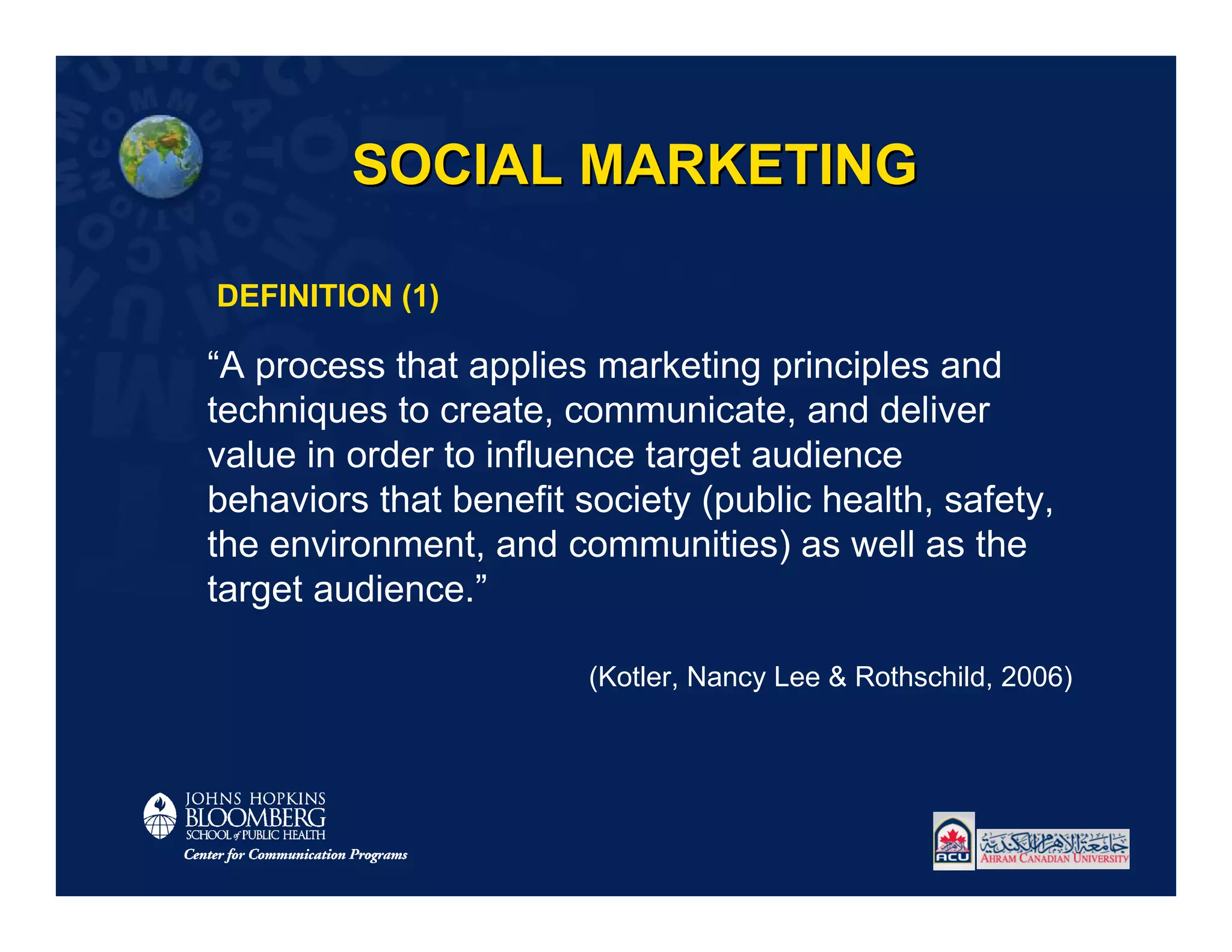 Social marketing planning process | PDF