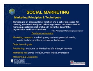 Social marketing planning process | PDF | Advertising Industry | Industries