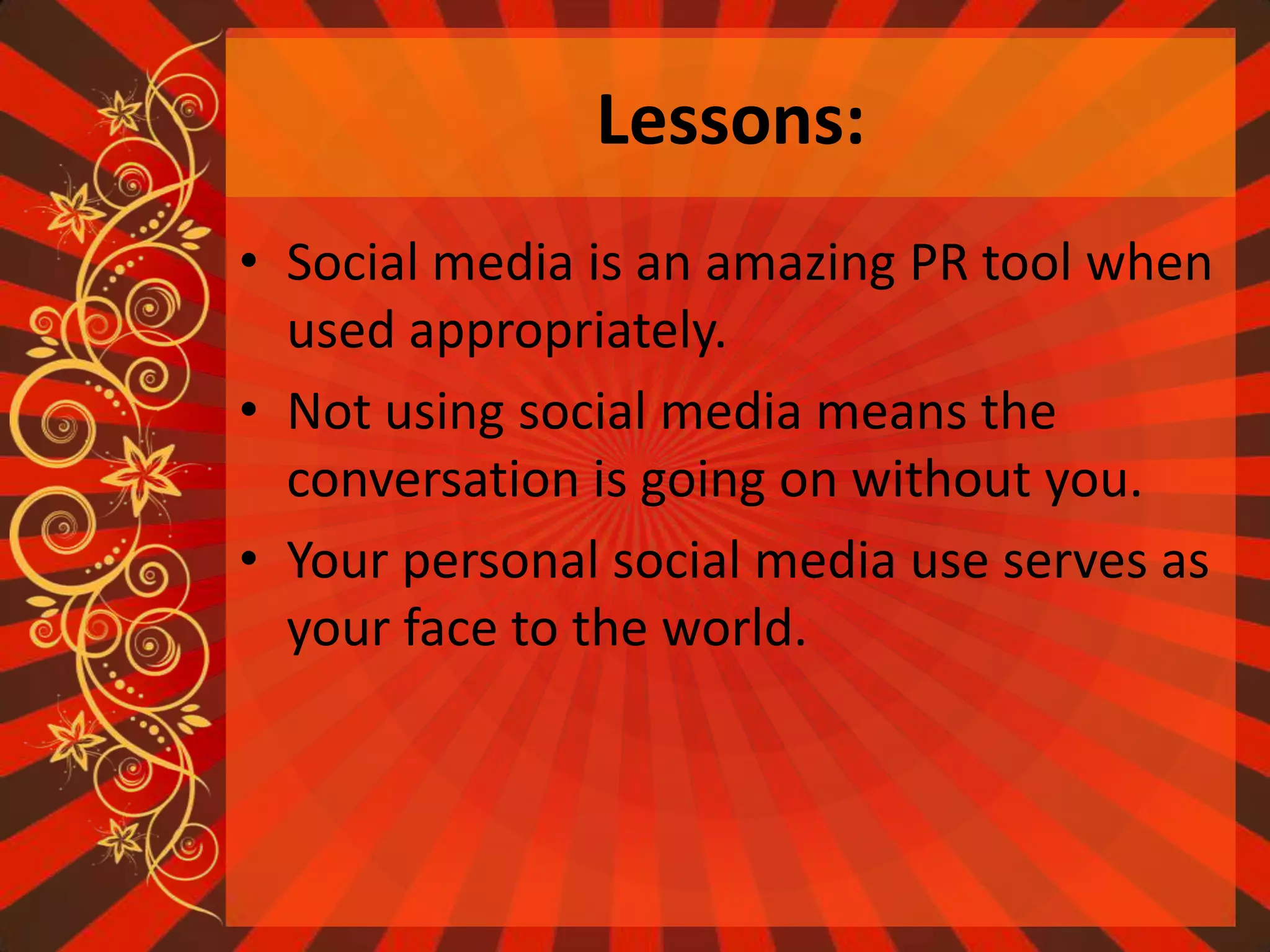 Social media: proceed with caution | PPTX