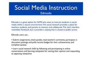 Social Media in the School Library | KEY