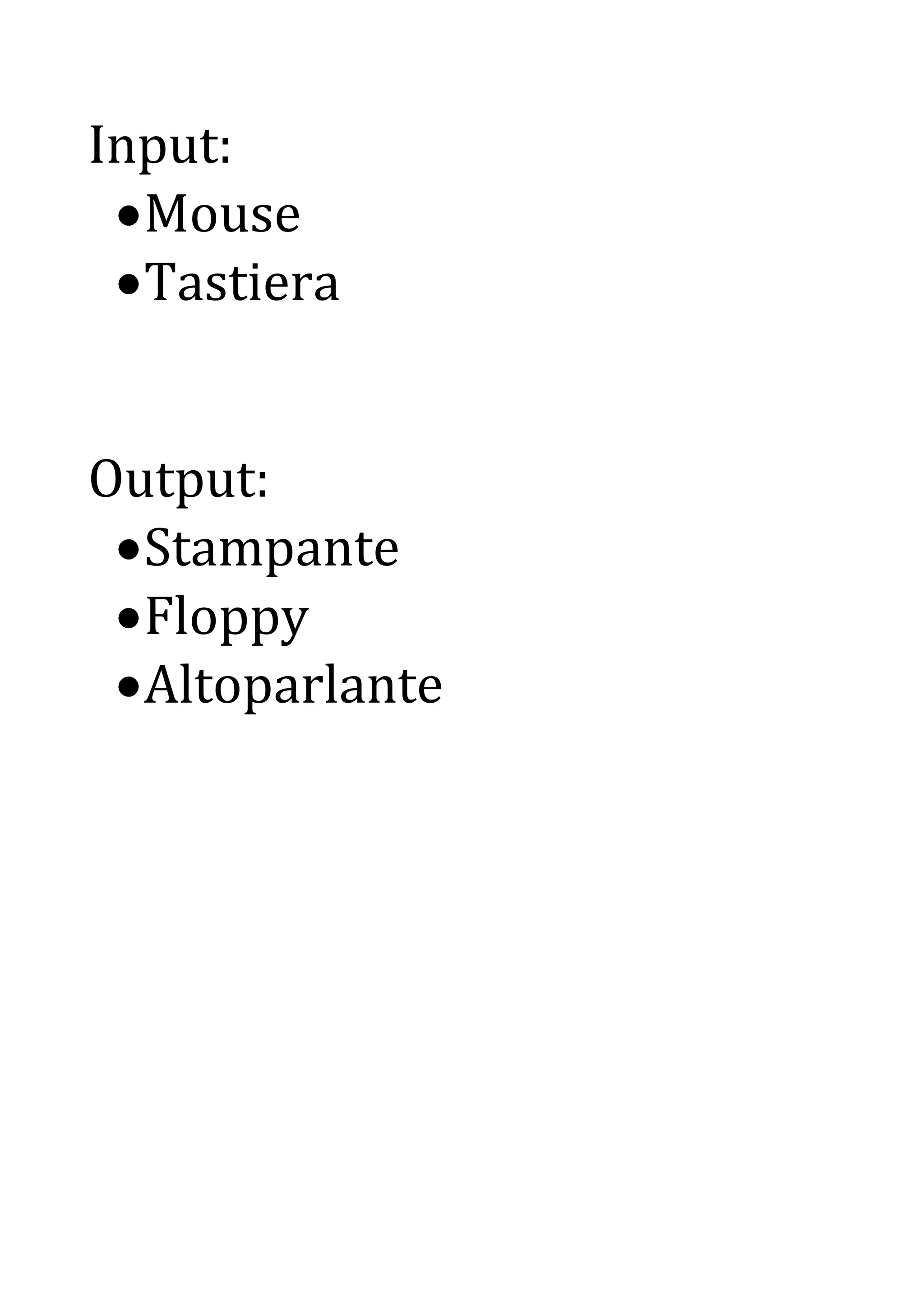 input e output | PDF