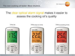 NEW Cooking Oil Tester testo 270 for Healthy Cooking Oil at all times | PPT