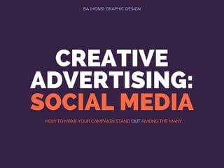 Creative Advertising || Social media | PDF