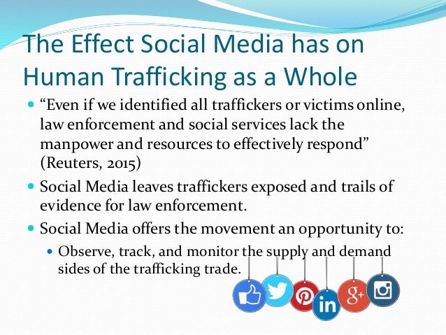 Social Media And Human Trafficking
