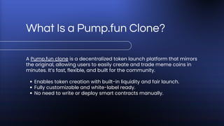How to Launch Your Own Meme Coin Using a Pump.fun Clone | PPT
