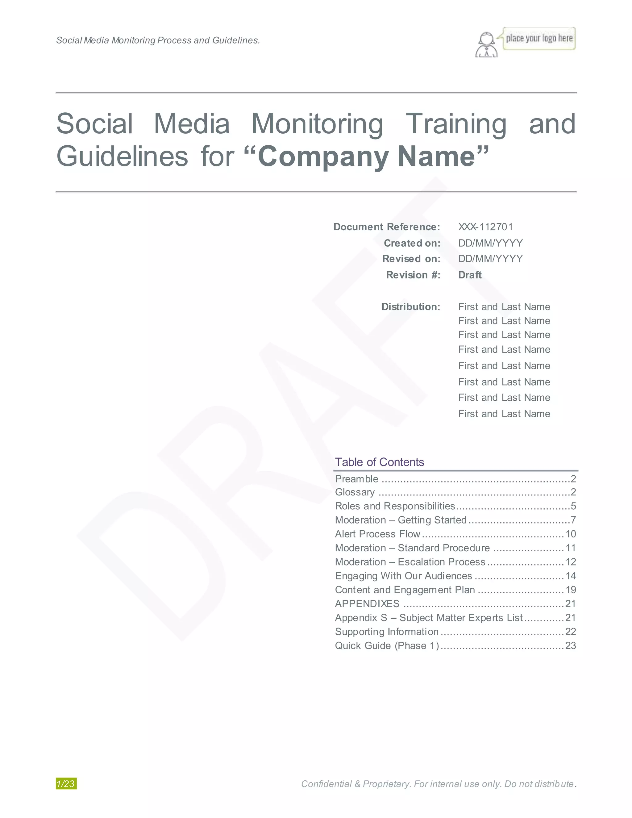 Social media guidelines-sample | PDF