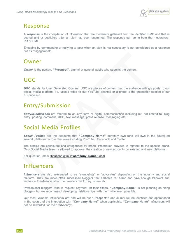 Social media guidelines-sample | PDF