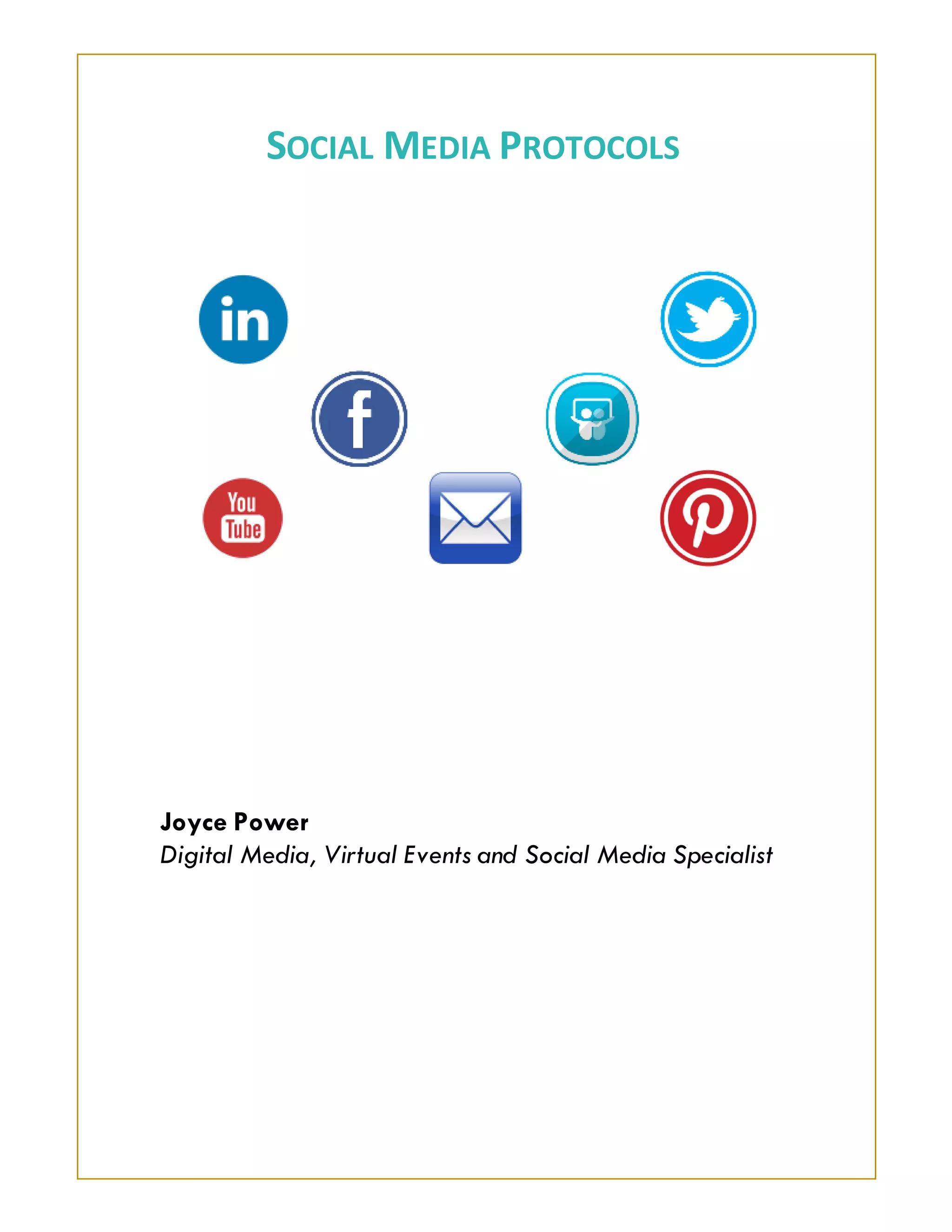 Social Media Protocols | PDF | Social Networking | Internet
