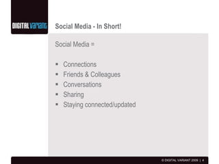 Social Media 101 Digital Variant | PPT
