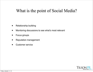 Social media 101 training #1 | PPT