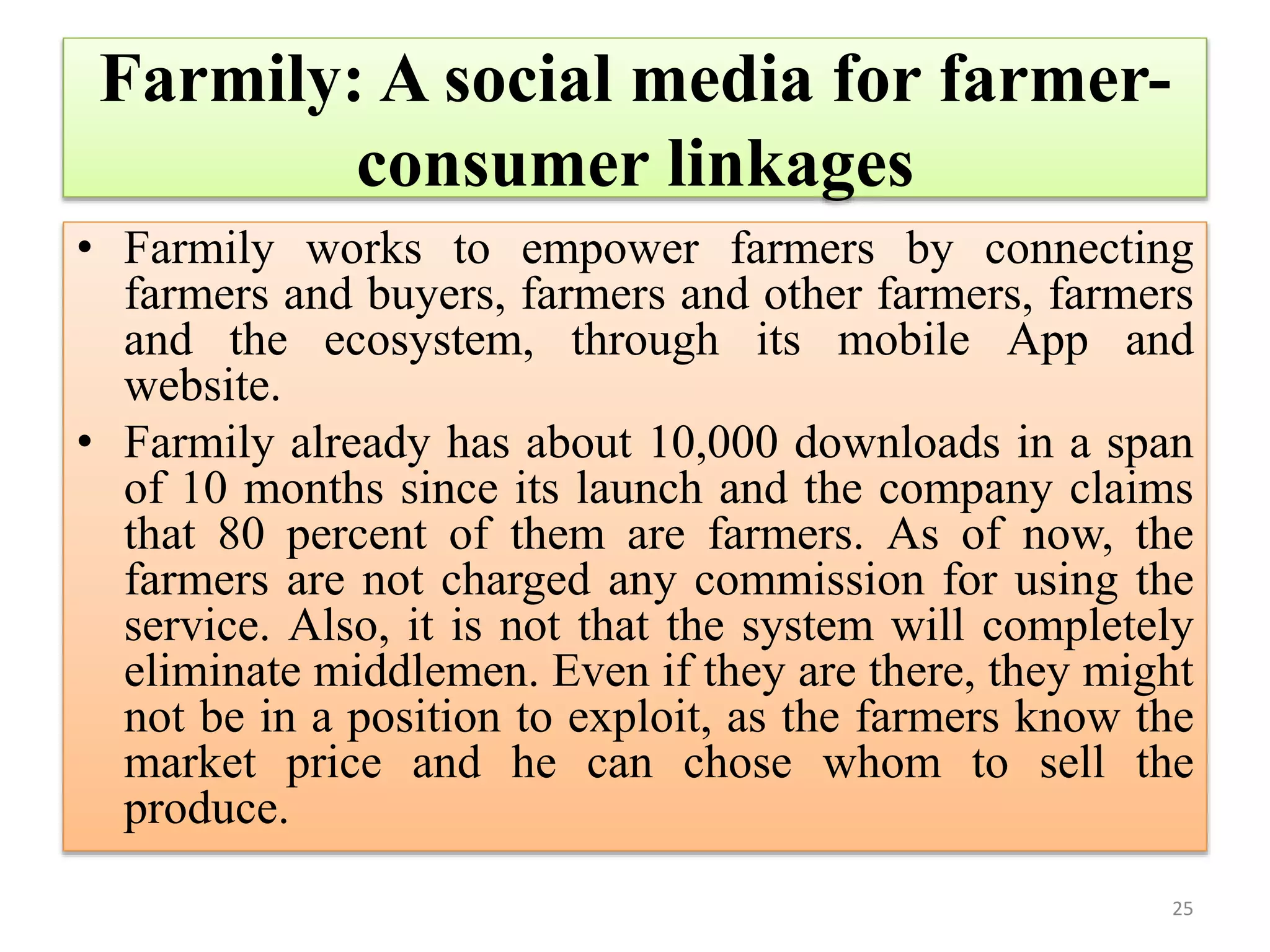 Social Media for Shaping Future Agricultural Extension | PPTX