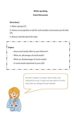 Speaking lesson plan | PDF