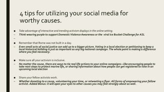Social media Activism Tactics | PPTX