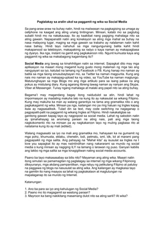 SOCIAL MEDIA ACTIVITY.docx bab,asahin ng | DOCX