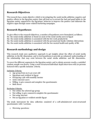 Social media addiction-Primary Research | PDF