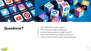 Social media addiction | PPTX